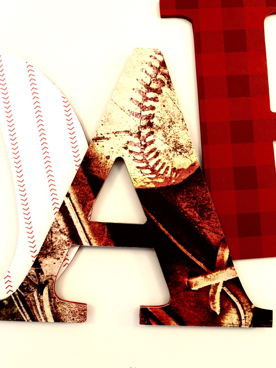 Boys Wall Letters, Nursery Letters, Baseball Theme Nursery, Boys Wall ...