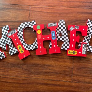 Cruz Nursery Letters Nascar Nursery Letters Wood Letters Race Car ...