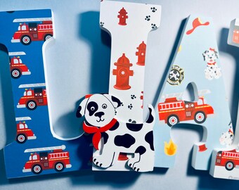 Fireman Letters - Etsy