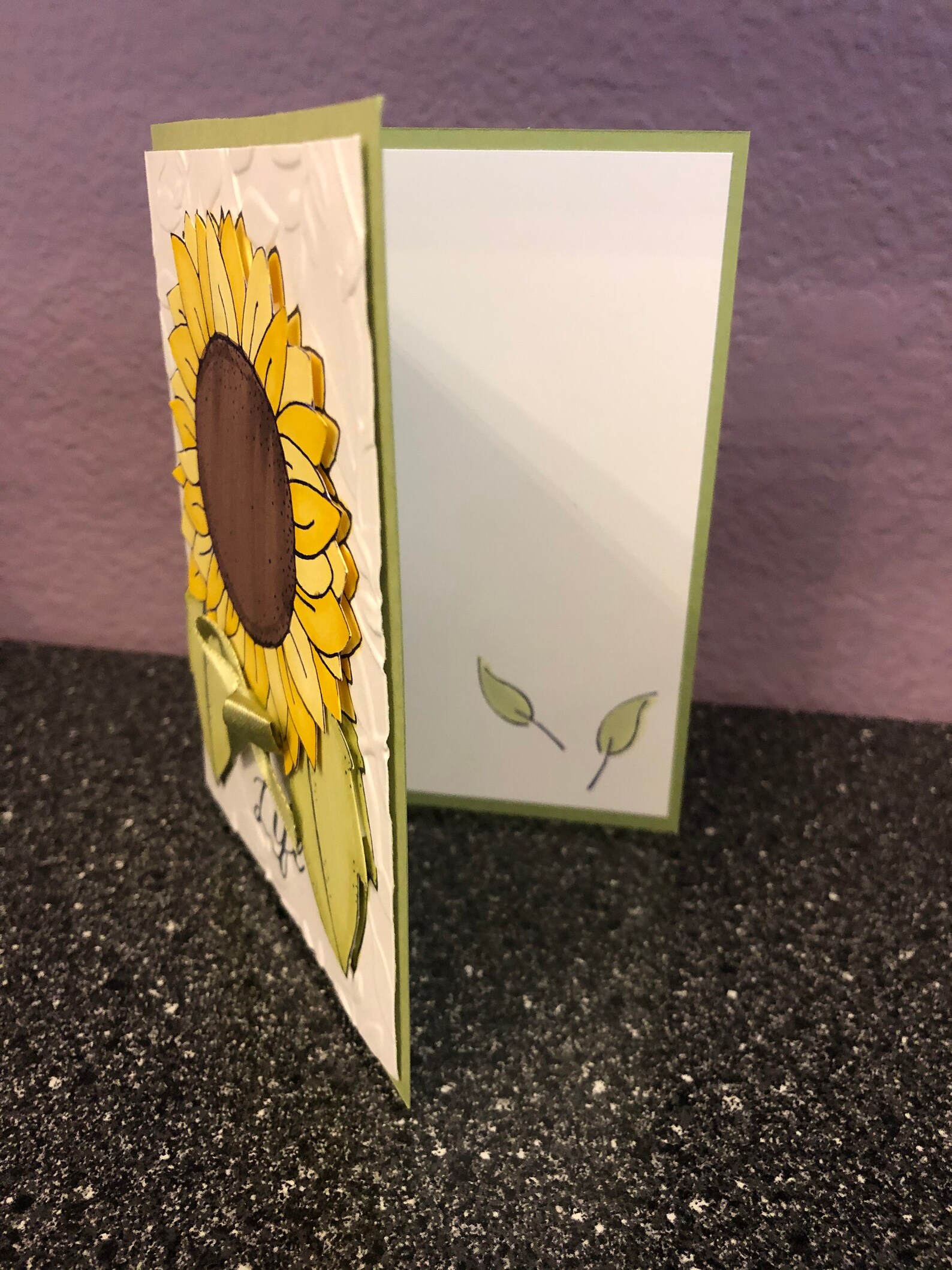 Sunflower Life Card - Etsy