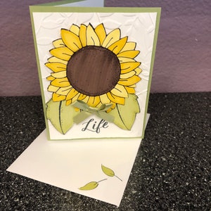 Sunflower Life Card - Etsy