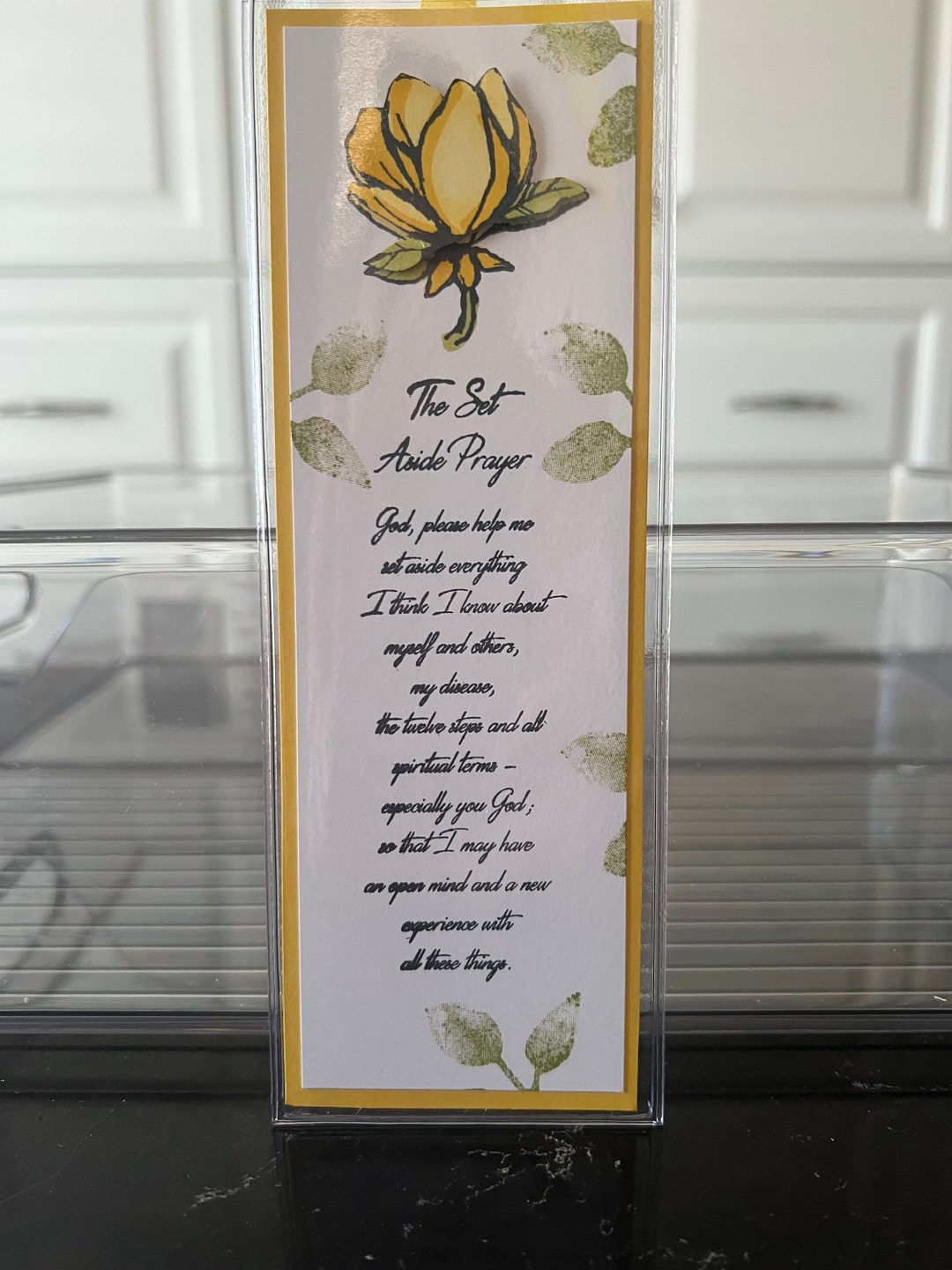 Yellow Small Magnolia Set Aside Prayer Bookmark - Etsy