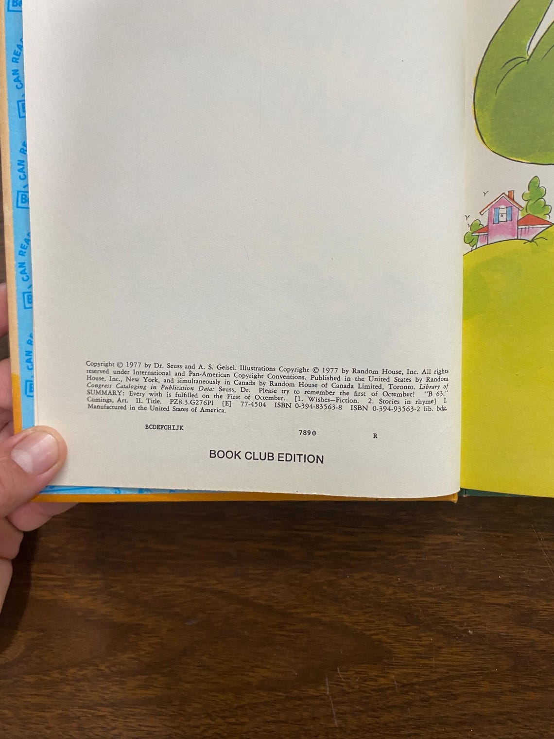 Vintage Please Try to Remember the First of Octember 1977 Hardcover Dr ...