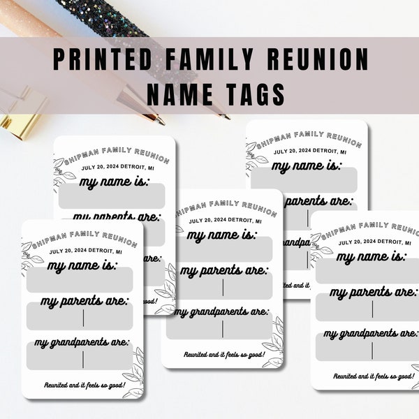 Family Reunion Lanyard Name Tags - Etsy
