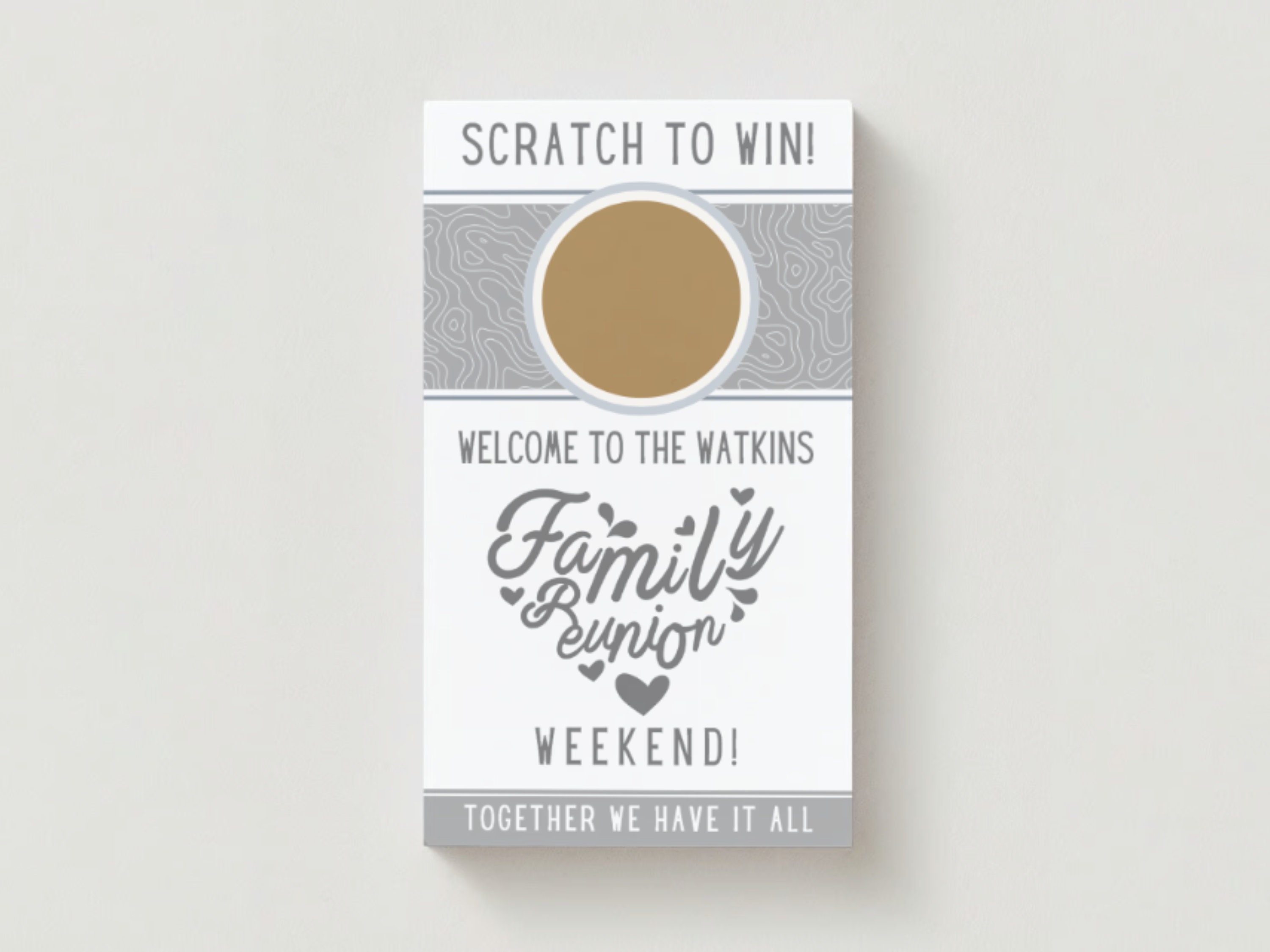 Family Reunion Scratch-off Game | Family Reunion Games | Scratch-off ...