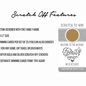 Family Reunion Scratch-off Game | Family Reunion Games | Scratch-off ...