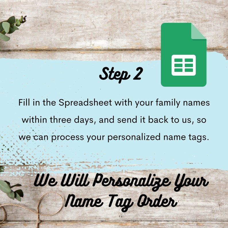 Personalized Family Reunion Name Tags | Data Merge Name Tags for Family ...
