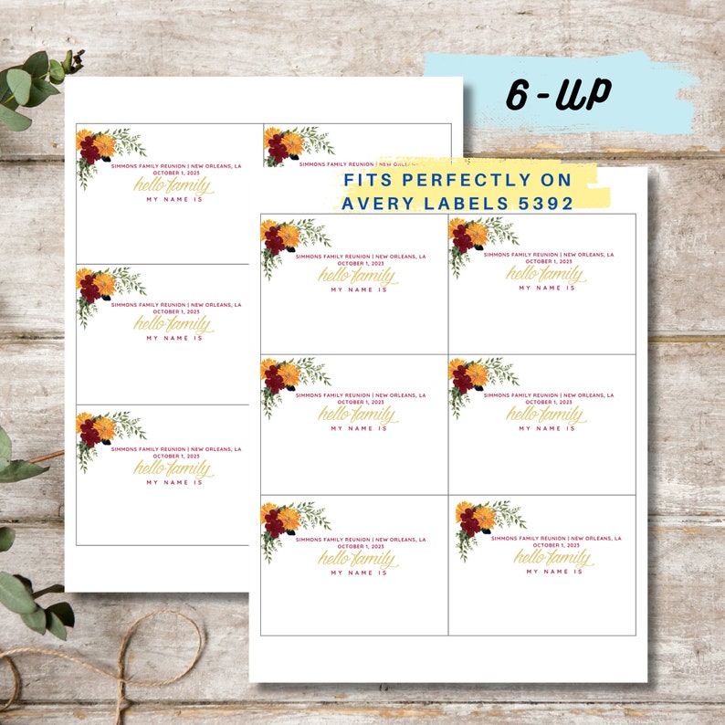 Custom Printable Family Reunion Name Tags | Family Reunion Lanyards - Etsy