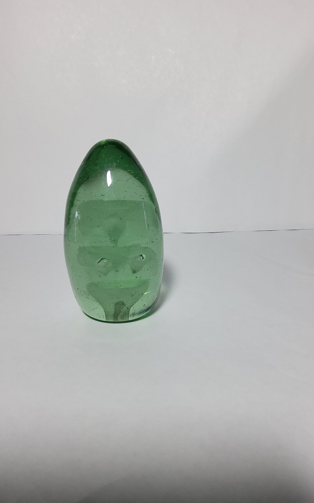 Vintage Glass Sulphide Dump Paperweight - Etsy