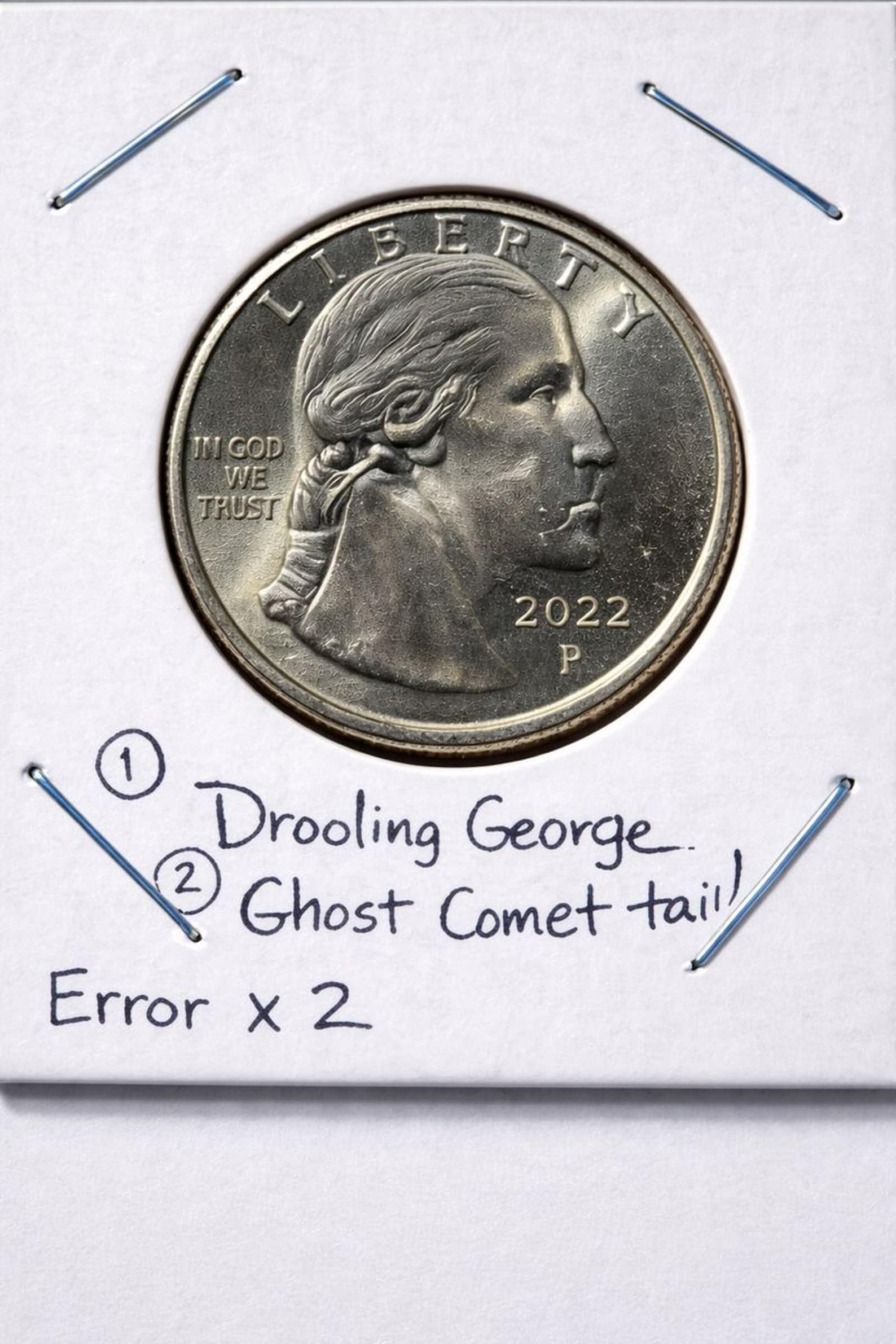2022-P Sally Ride Quarter: "drooling George" Error & Ghost Comet Tail ...