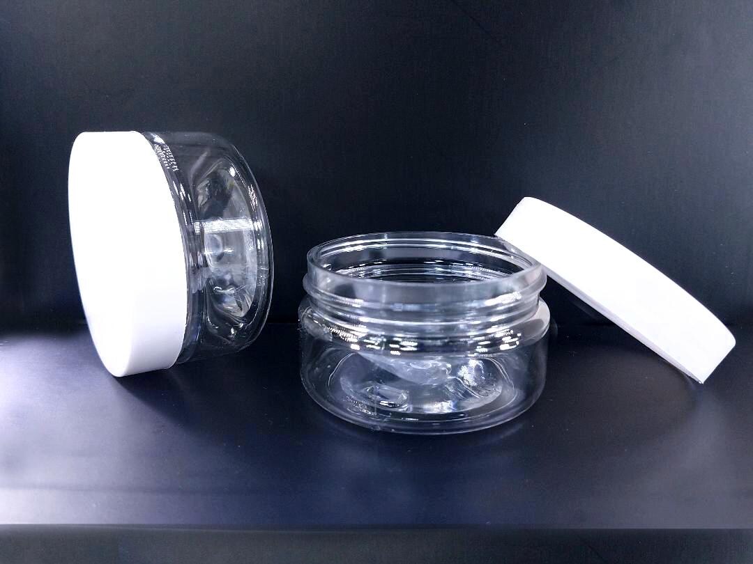 Bulk 250 Clear 2oz PET Slime Jars With White Lids Wholesale Clear Slime ...