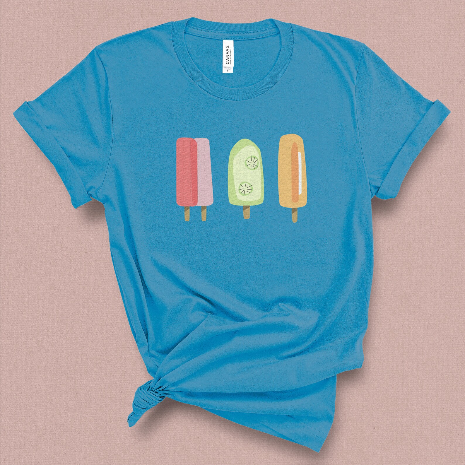 Retro Popsicle Graphic Tee Cute Popsicle Shirt Fun summer | Etsy