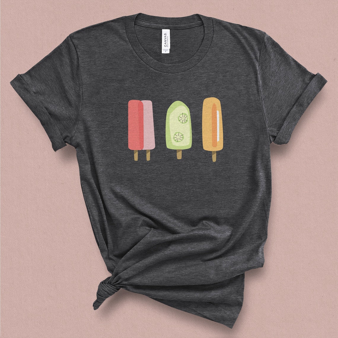 Retro Popsicle Graphic Tee Cute Popsicle Shirt Fun summer | Etsy