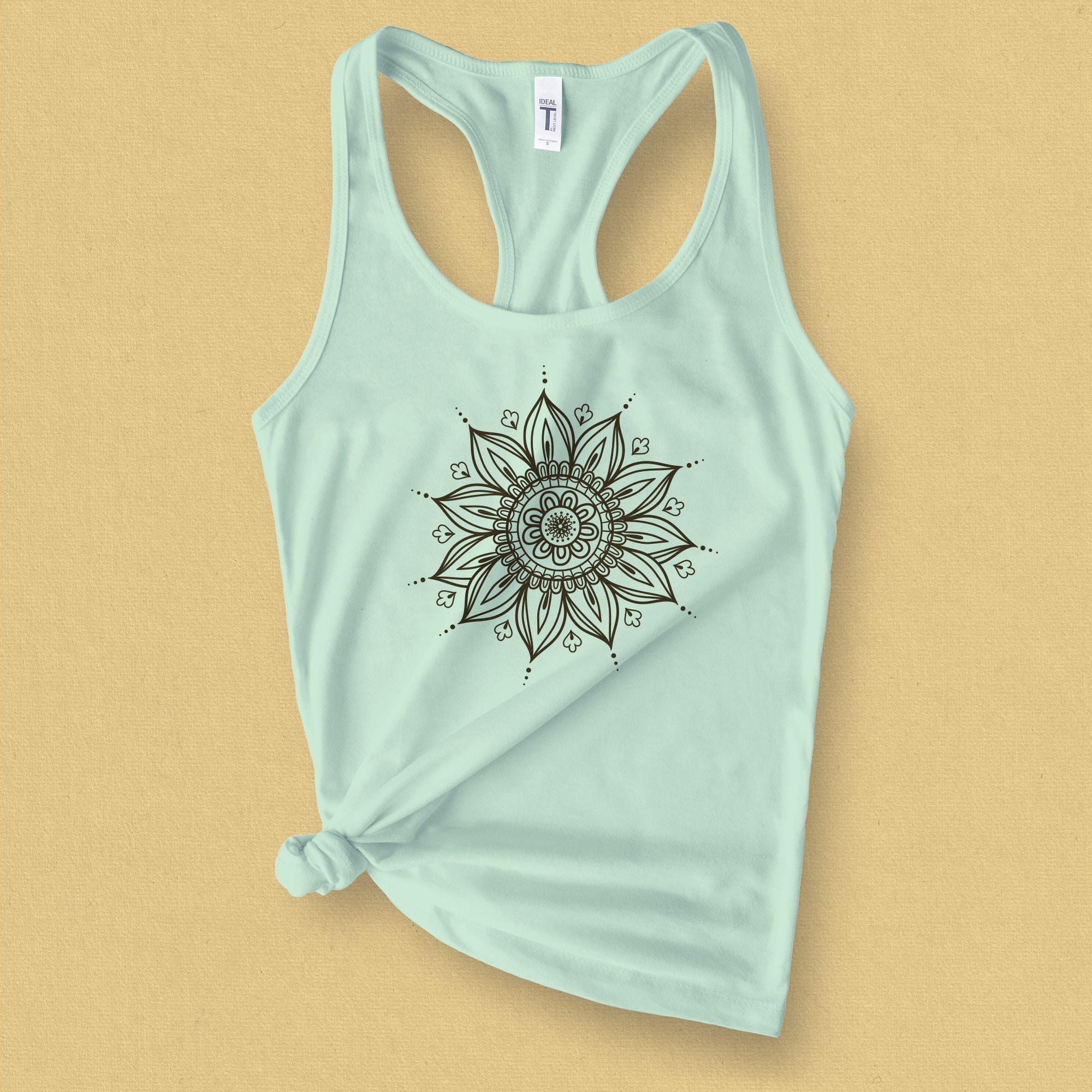Boho Sunflower Graphic Tank Top for Women - Sunflower Hippie Tank Top ...