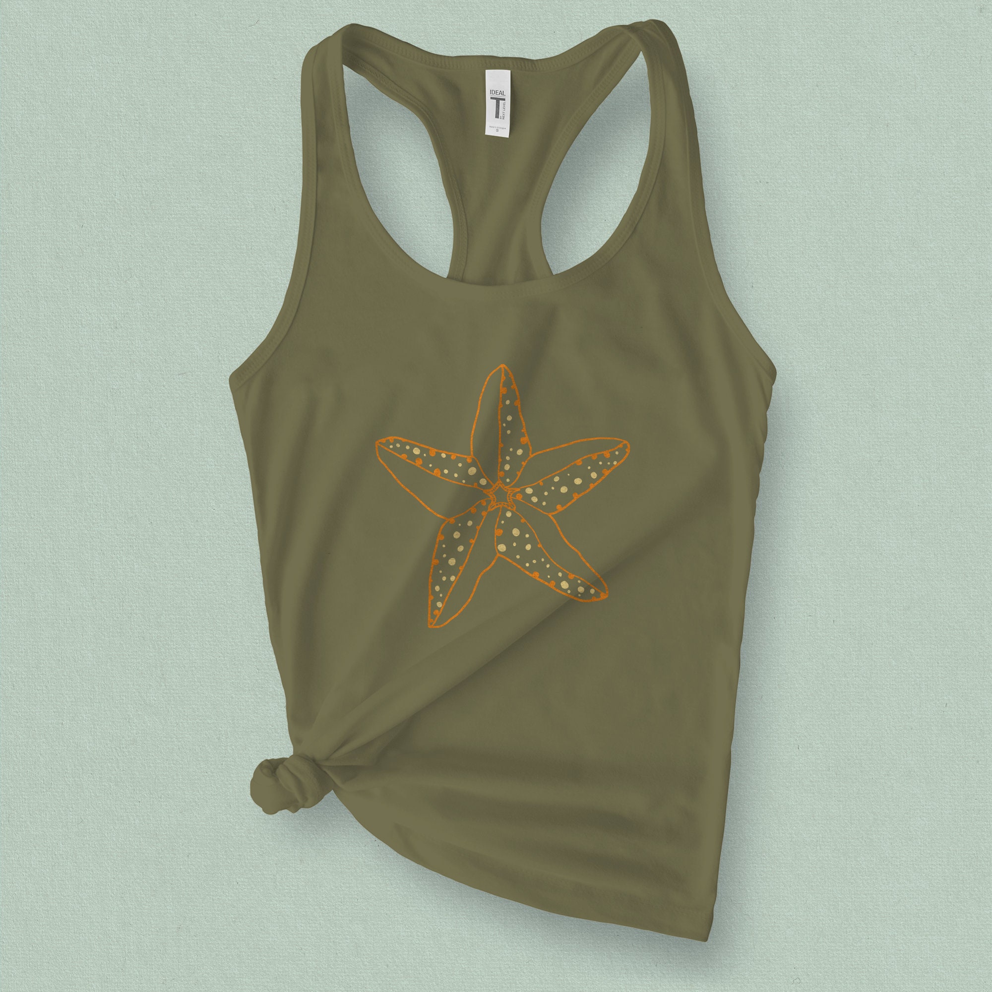 Starfish Graphic Tank Top for Women, Mermaid Tank Top, Sea Life Tank ...