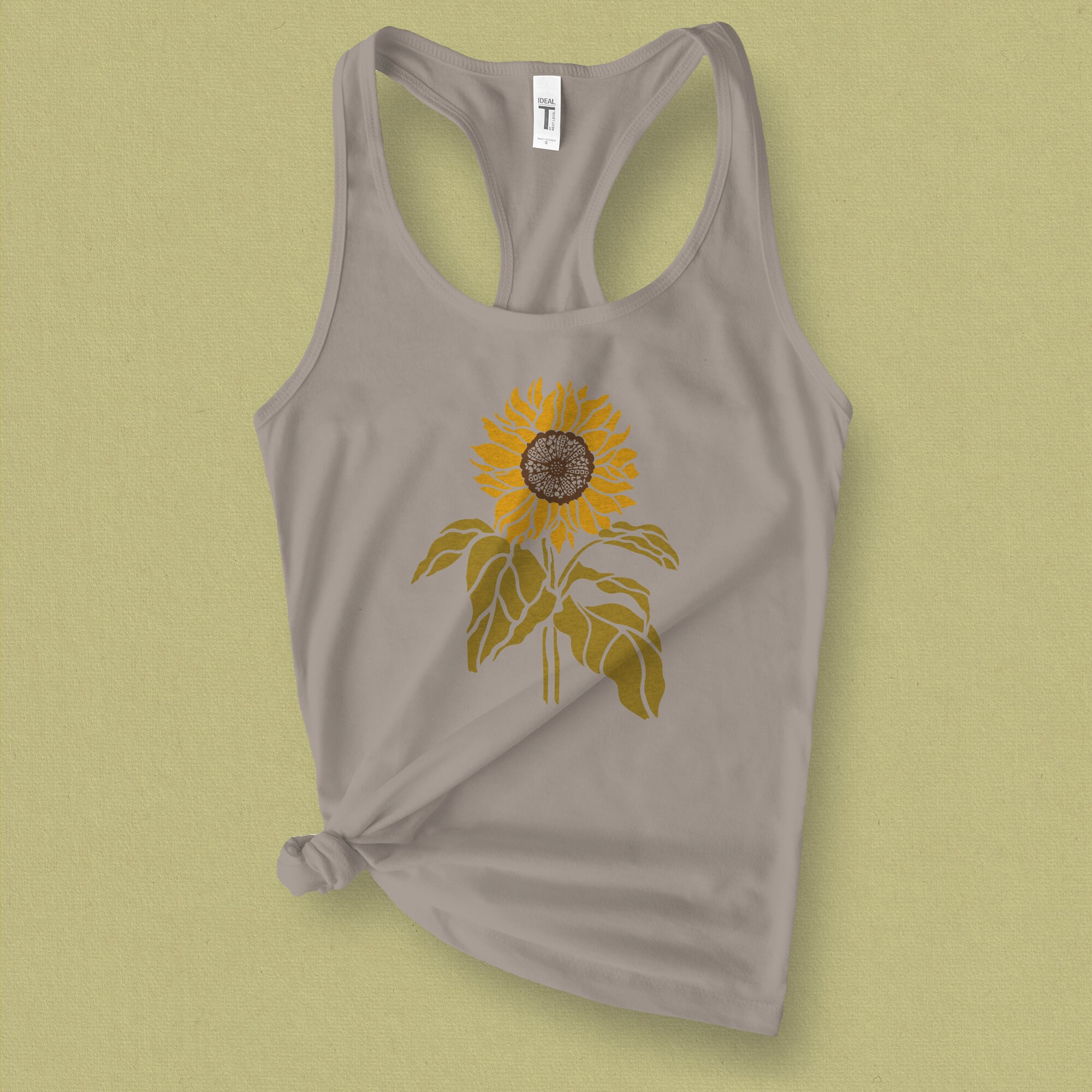 Sunflower Graphic Tank Top for Women, Yellow Sunflower Tank Top, Gift ...