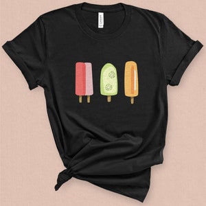 Retro Popsicle Graphic Tee, Cute Popsicle Shirt, Fun Summer T-shirt ...