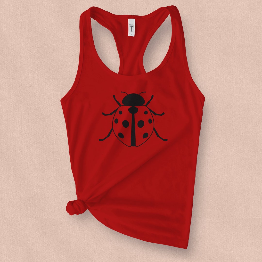 Ladybug Tank Top, Ladybug Gifts for Her, Insect Tank Top, Cute Ladybug ...