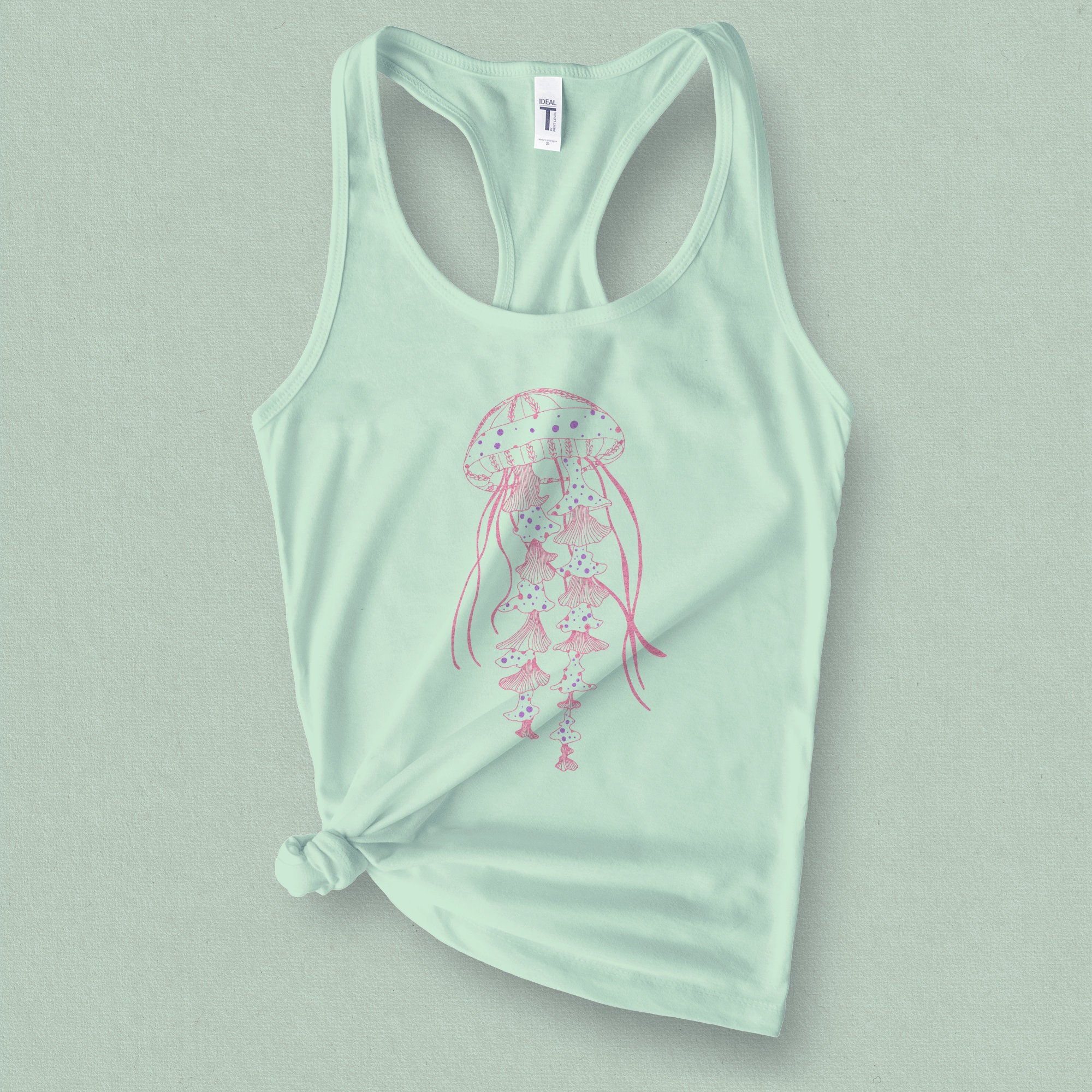 Jellyfish Graphic Tank Top for Women, Under the Sea Tank Top, Nautical ...