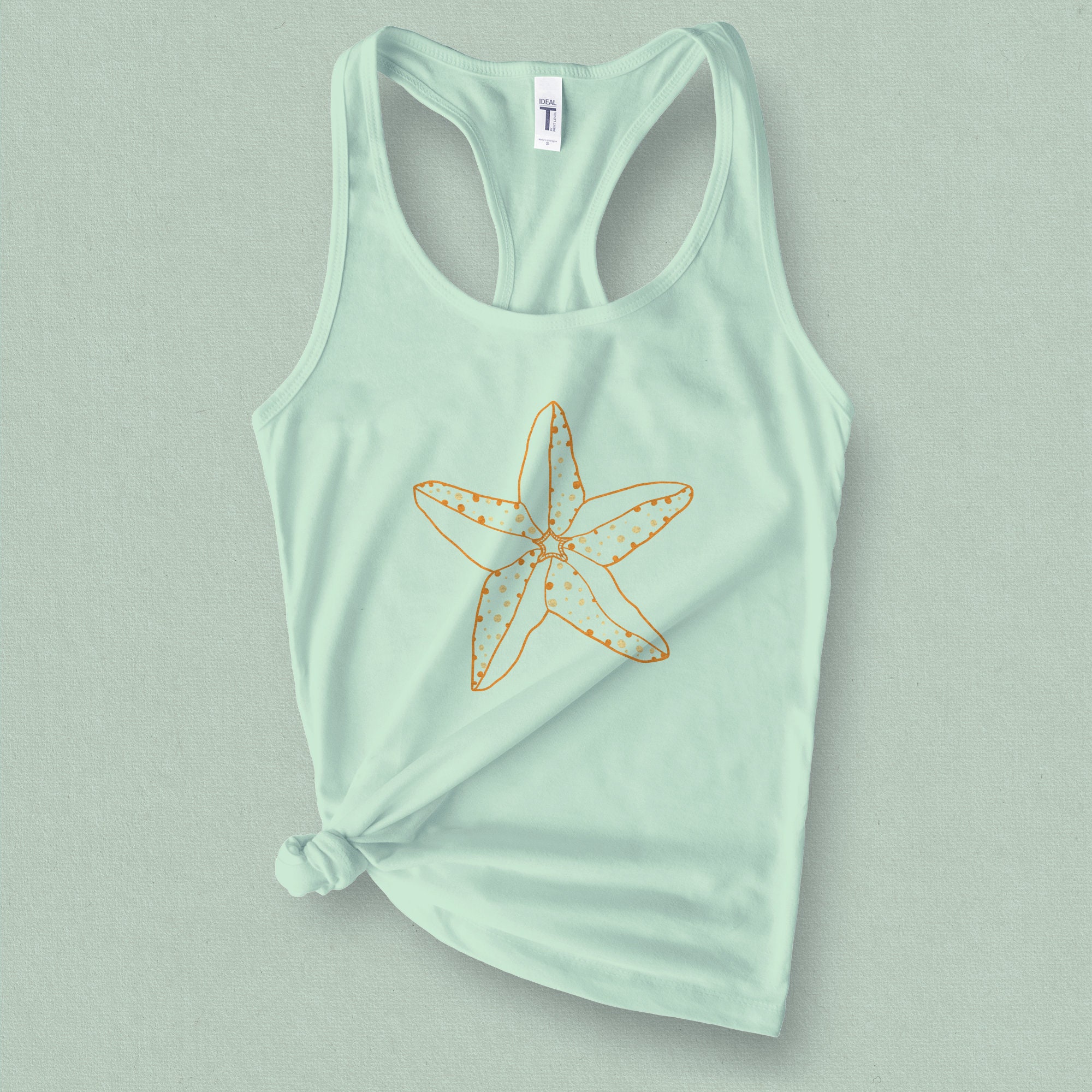 Starfish Graphic Tank Top for Women, Mermaid Tank Top, Sea Life Tank ...