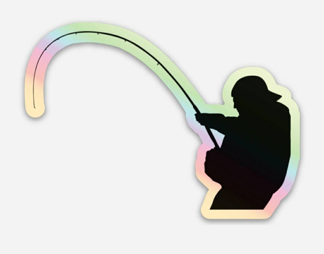 Fisherman Sticker - Etsy