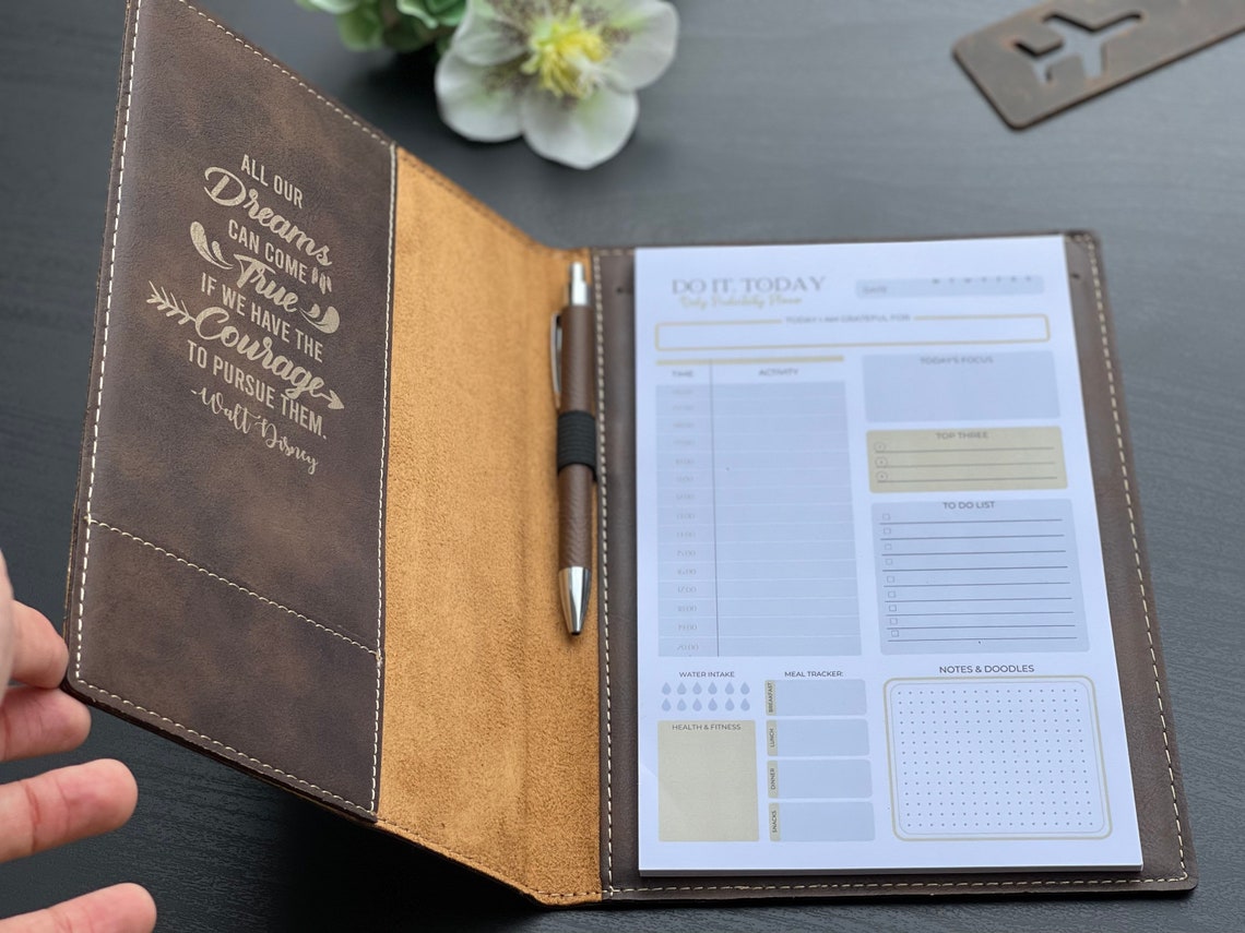 Personalized Padfolio Portfolio With Refillable Notepad - Etsy