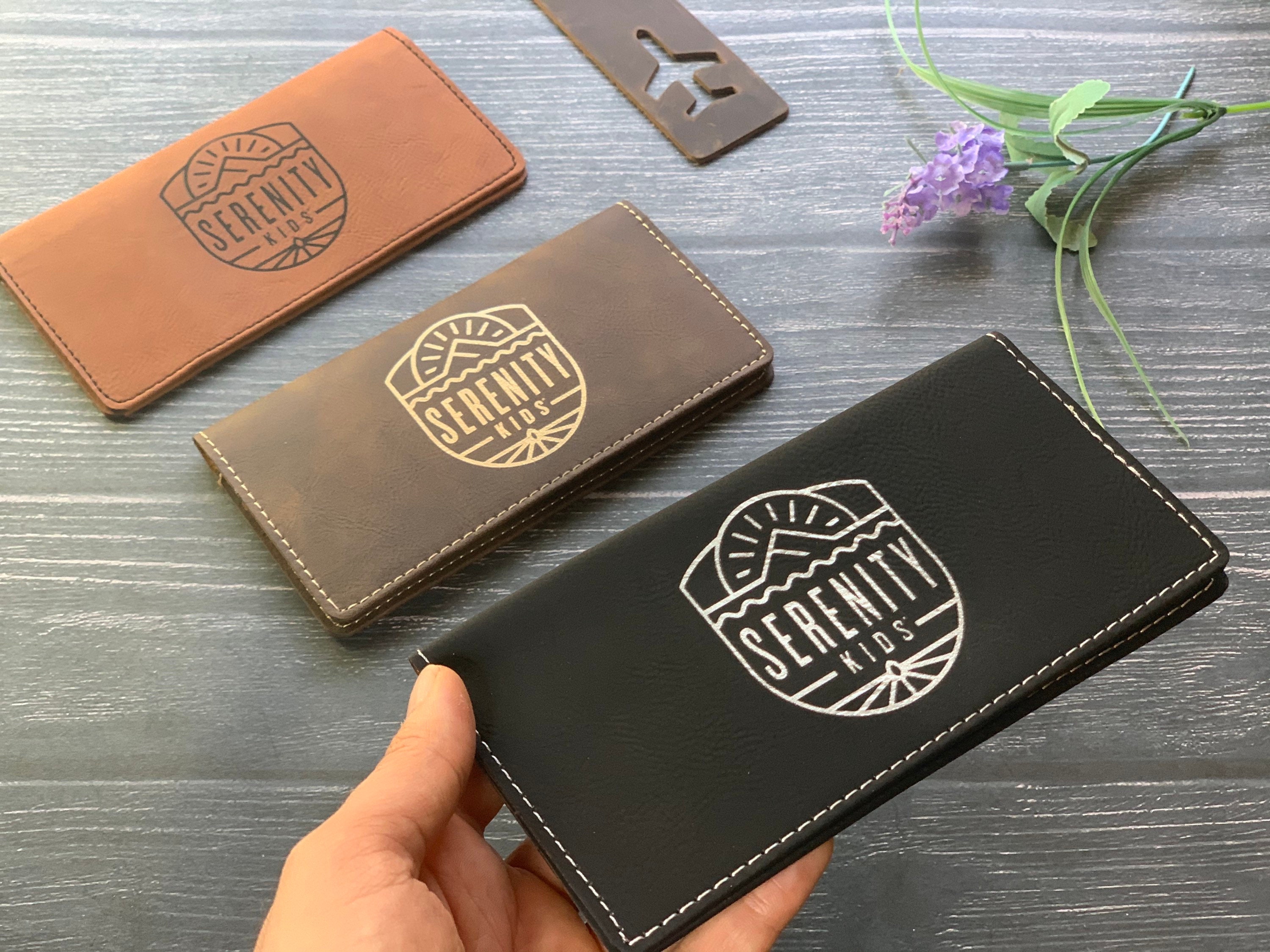 Personalized Checkbook Cover Customized Leather Checkbook - Etsy