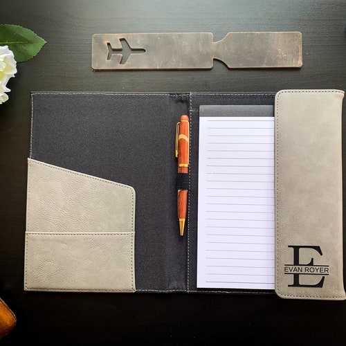 Personalized Refillable Portfolio Custom Notepad Cover - Etsy Personalized Refillable Portfolio Custom Notepad Cover - Etsy