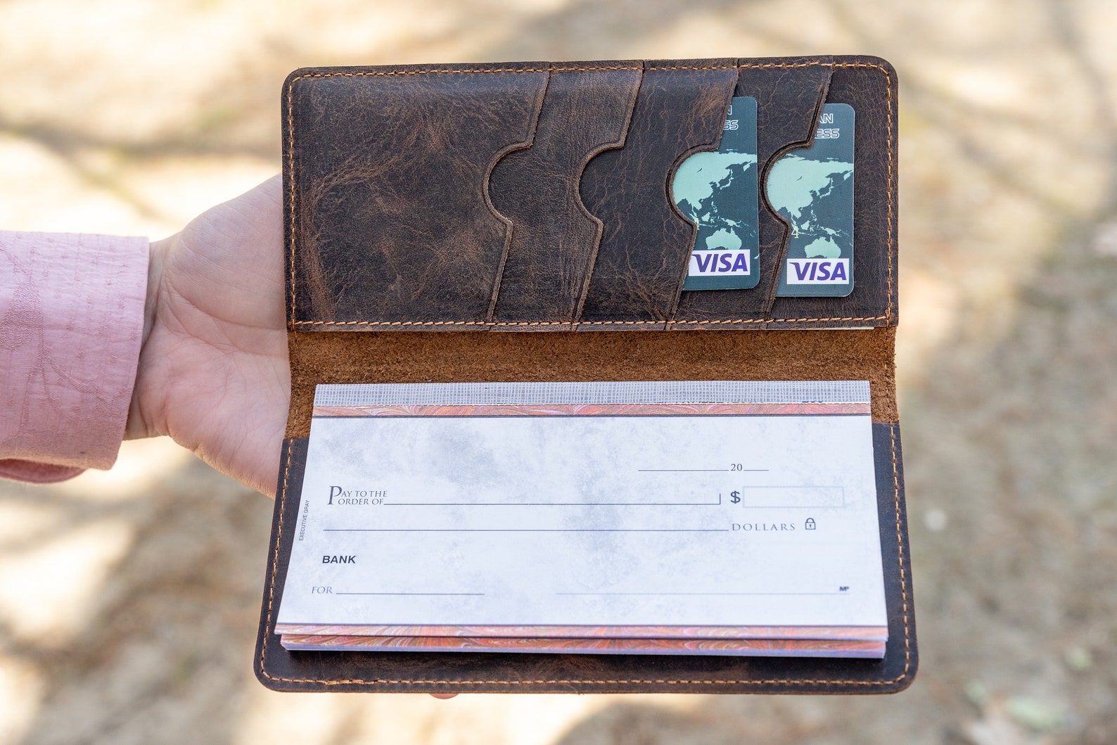 Personalized Checkbook Cover Customized Leather Checkbook - Etsy