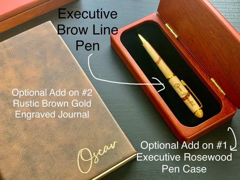 Executive Personalized Pen Engraved Exotic Wooden Pen Custom - Etsy