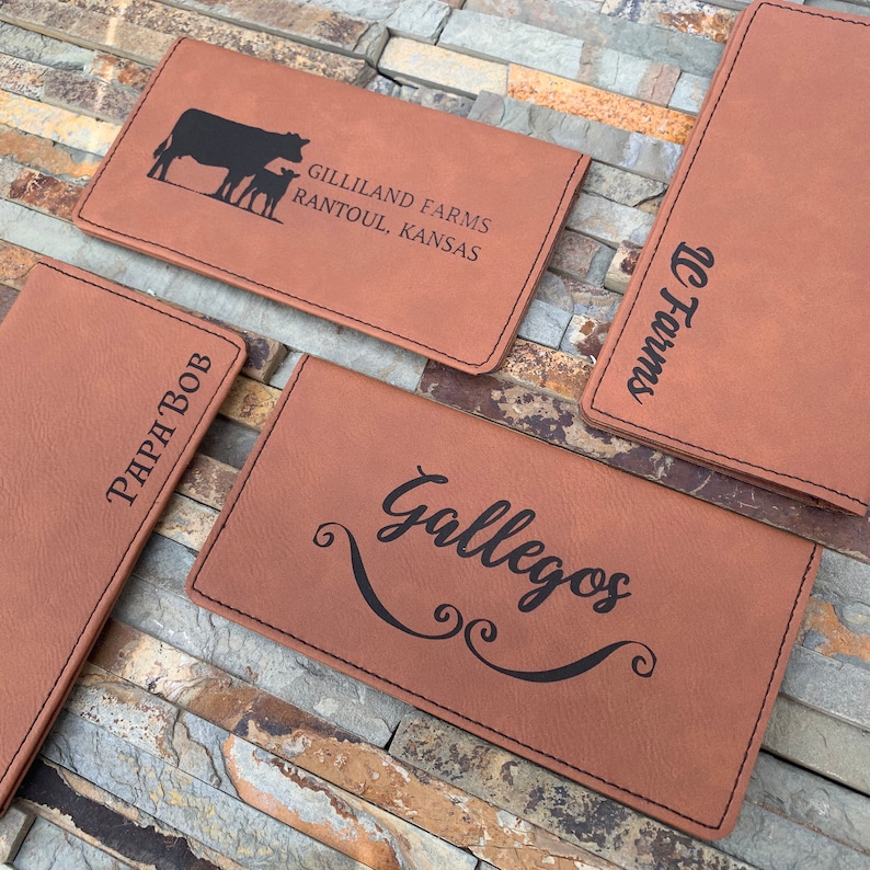 Personal checkbook covers - rekaallabout