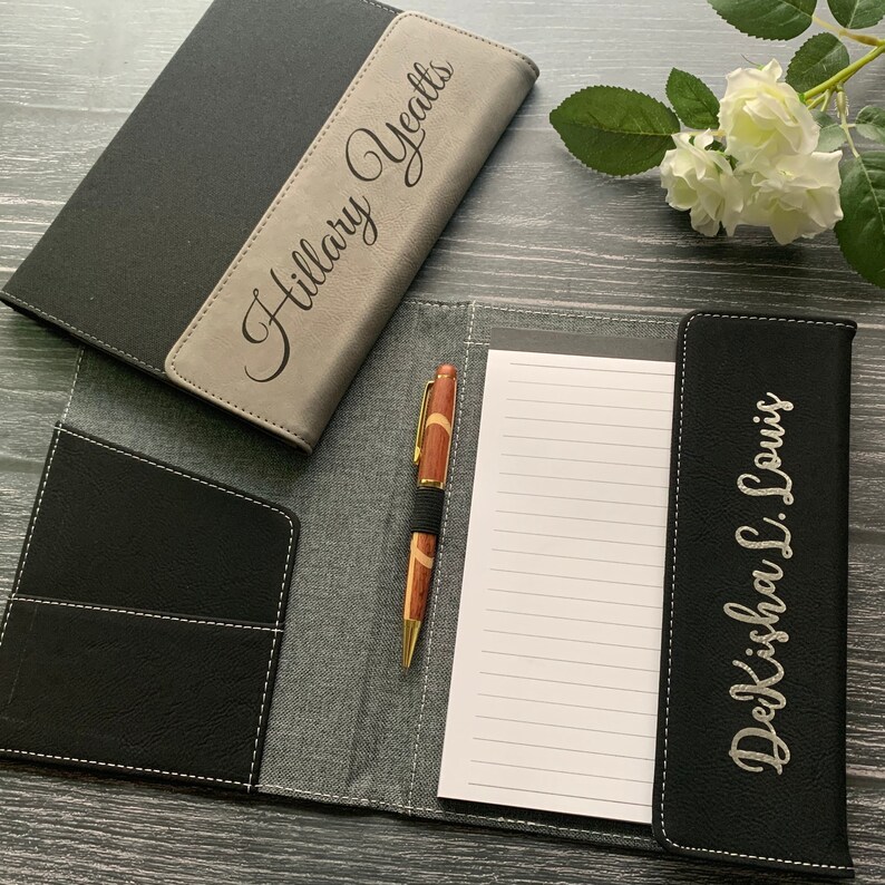 Personalized Portfolio with Refillable Notepad Custom | Etsy Personalized Portfolio with Refillable Notepad Custom | Etsy