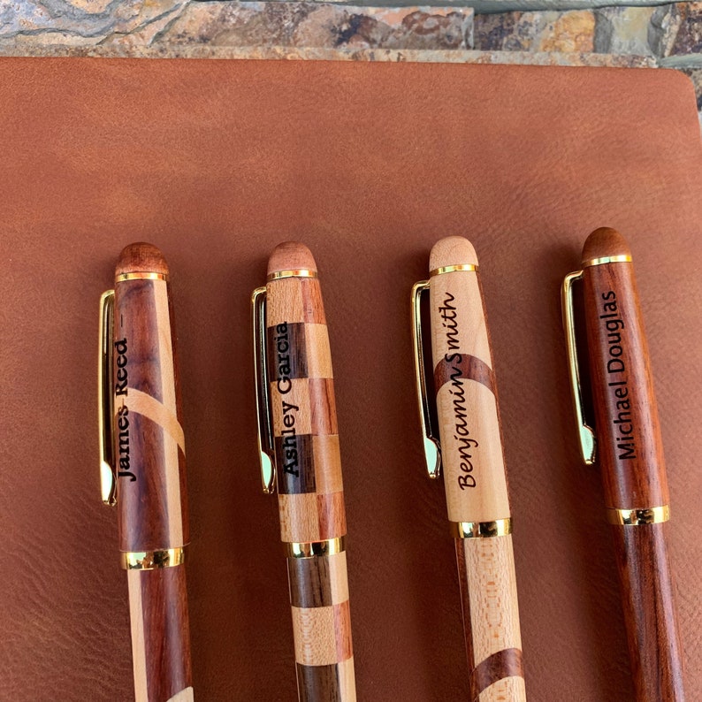 Executive Personalized Pen Engraved Exotic Wooden Pen Custom - Etsy