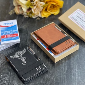 Personalized Mini Notepad With Pen Custom 3 1/4" X 4 3/4" Rawhide ...