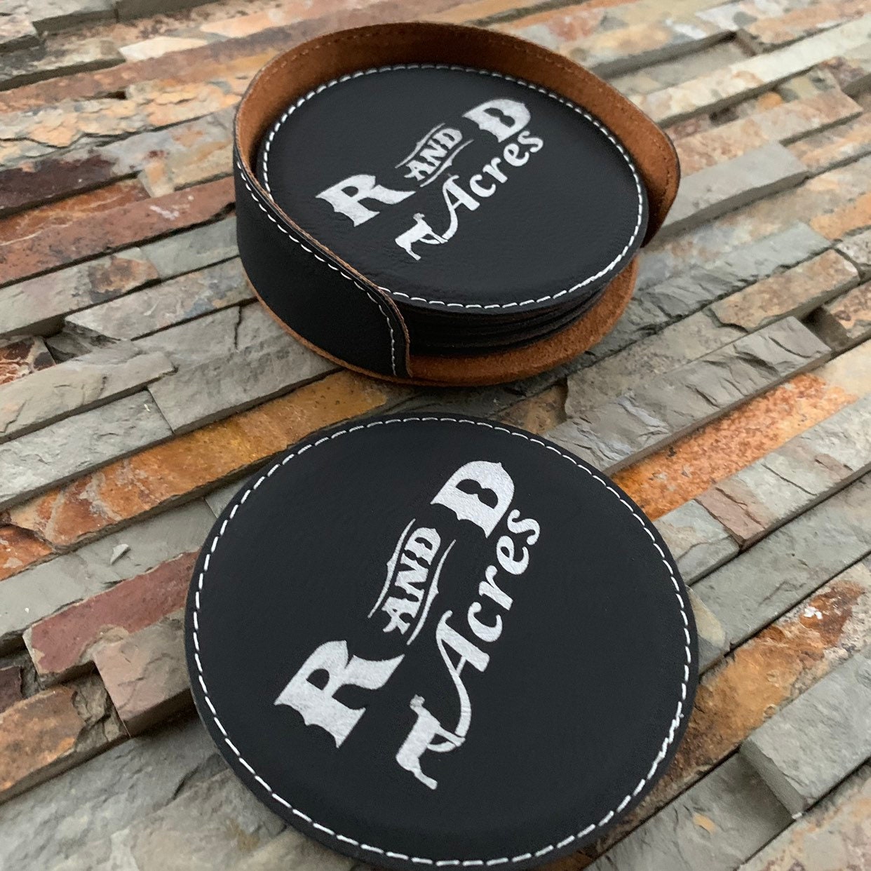 Custom Engraved Coaster Coasters Set Wedding & Groomsmen - Etsy