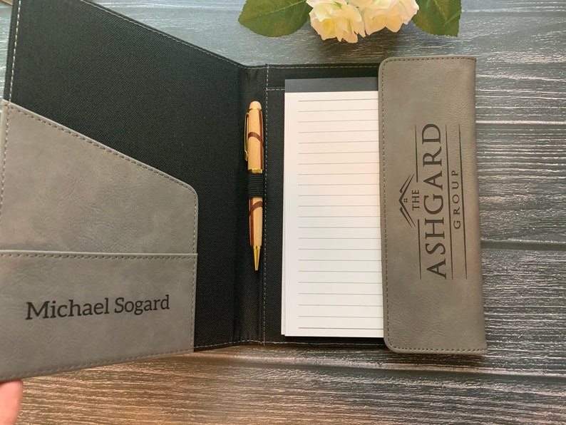 Personalized Portfolio with Refillable Notepad Custom | Etsy Personalized Portfolio with Refillable Notepad Custom | Etsy
