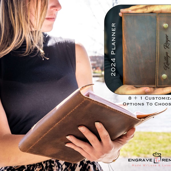 Leather Planner - Etsy