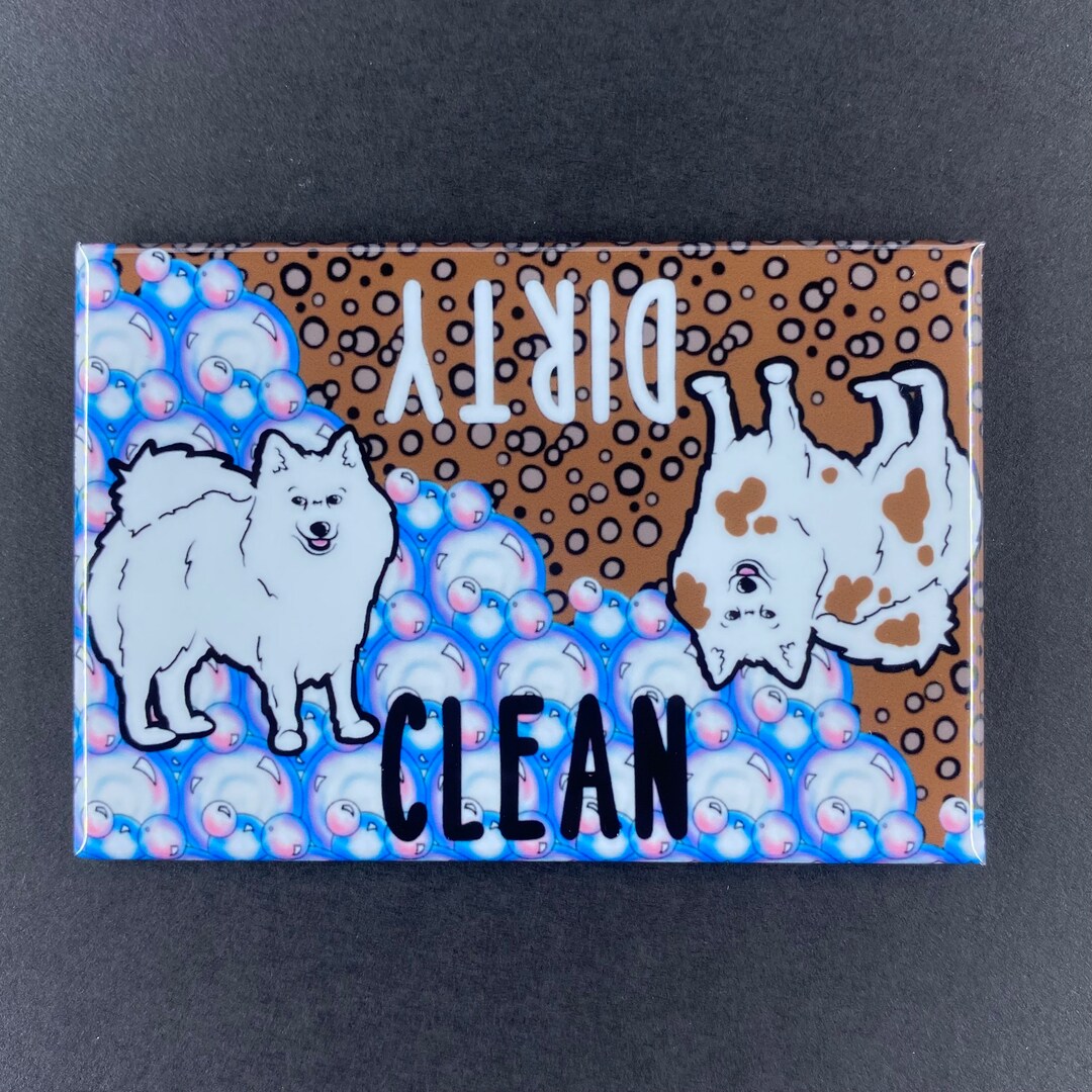 Samoyed Dishwasher Magnet - Eskimo Dog Gifts & Collectibles - Kitchen ...