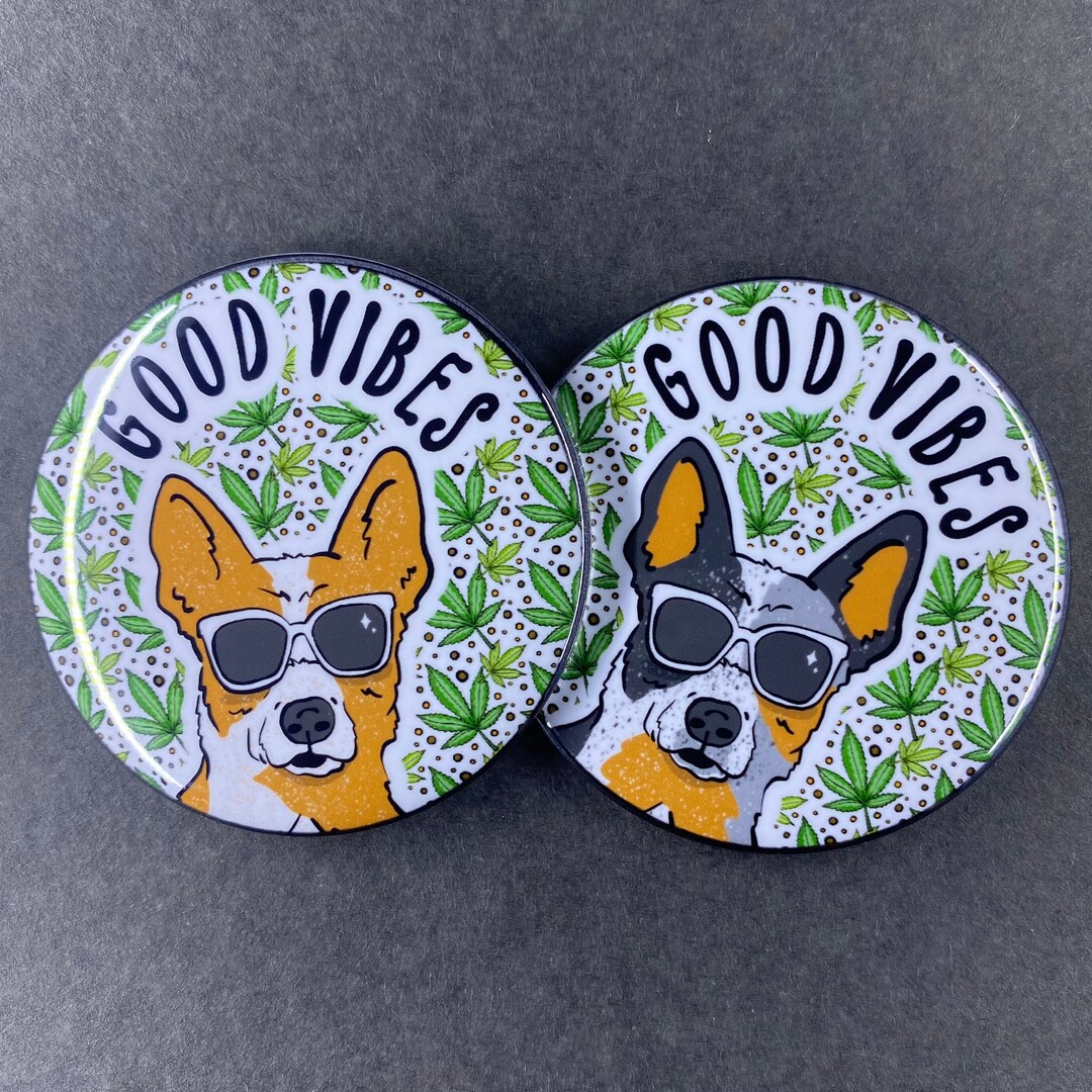 Australian Cattle Dog Good Vibes Magnet, 420 Pet Portrait Decor, Dogs ...