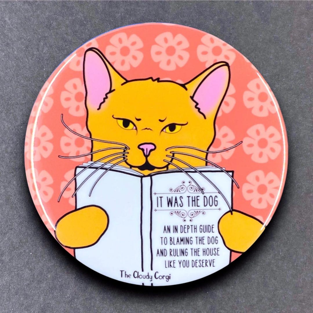 Orange Cat "blame It on the Dog" Portrait Gifts & Accessories ...
