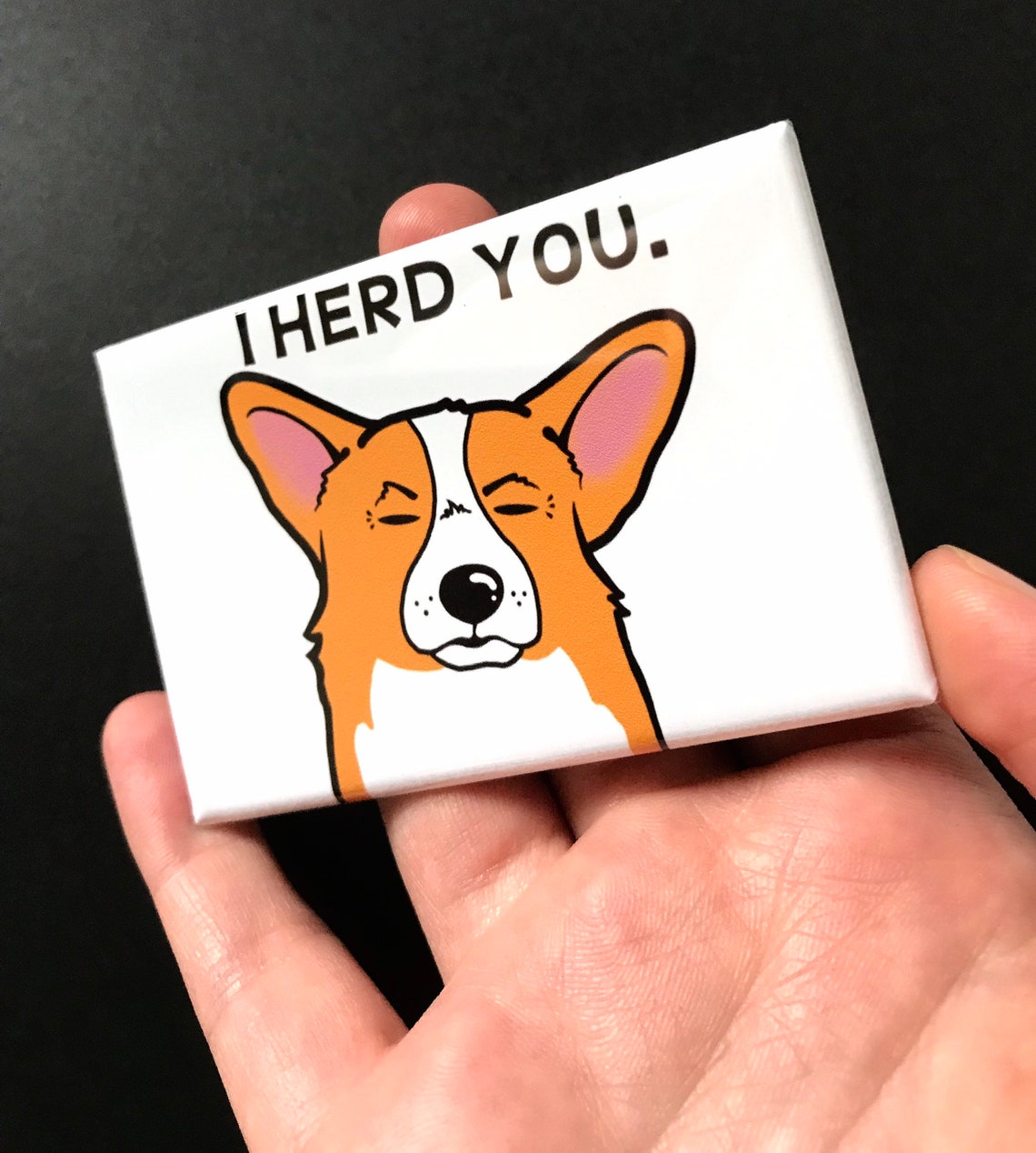 Welsh Corgi Magnet i Herd You Herding Dog Magnet | Etsy