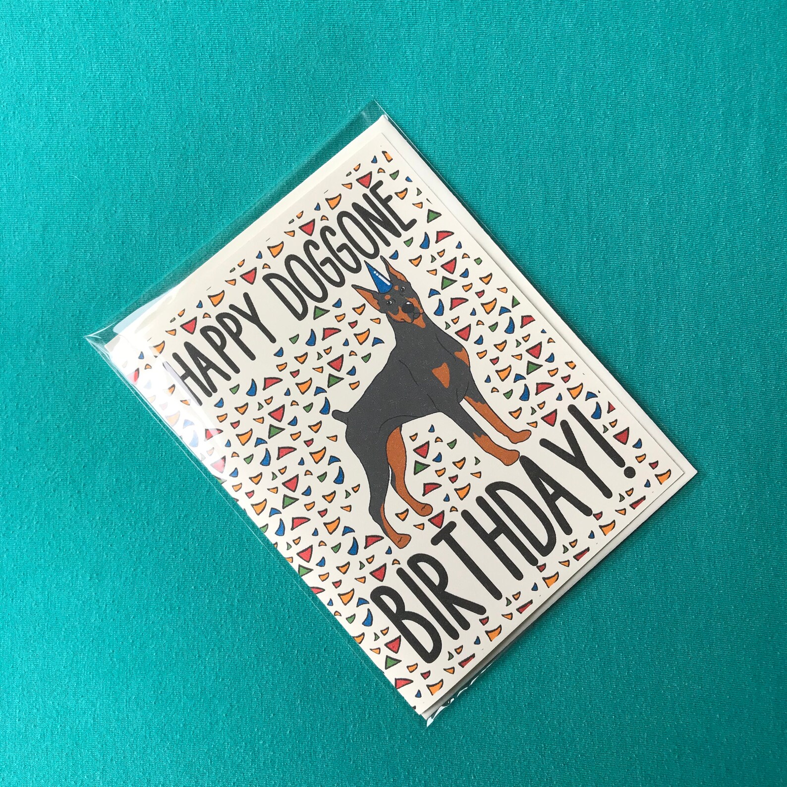 Doberman Pinscher Birthday Card Funny Dog Greeting Card All - Etsy