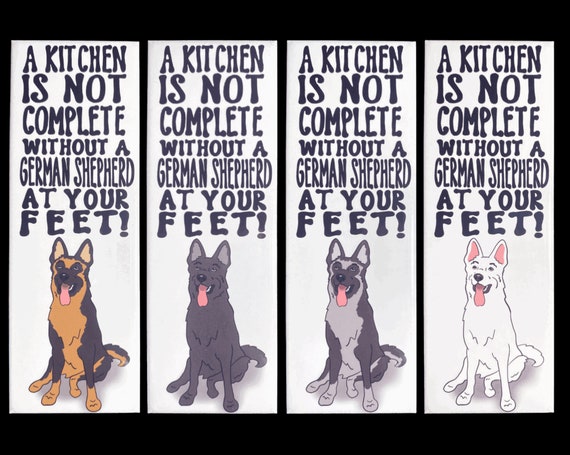 German Shepherd Magnet Funny Dog Kitchen Decor Mini Cartoon - Etsy