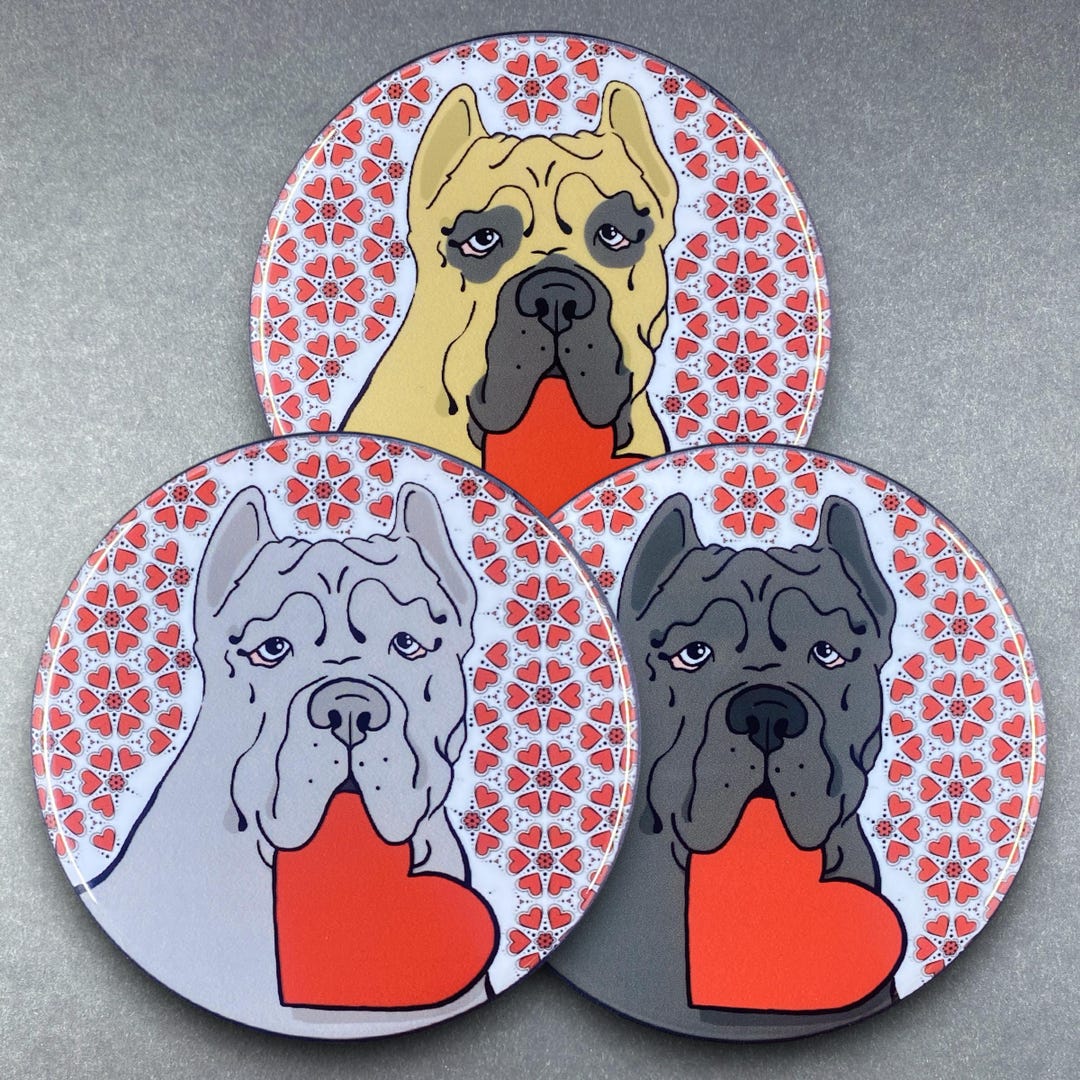 Cane Corso Dog Heart Valentines Day Gift & Accessories - Handmade ...