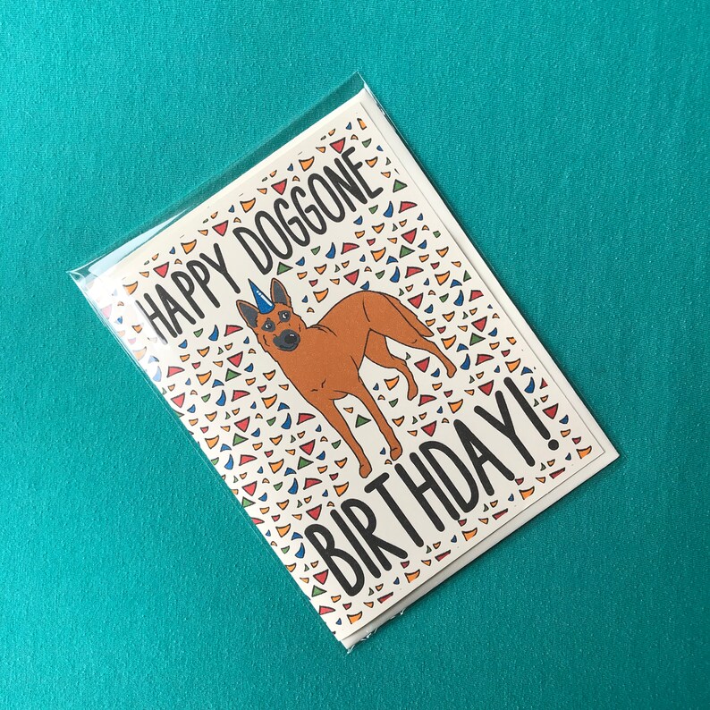 Belgian Malinois Birthday Card Funny Dog Birthday Greeting - Etsy