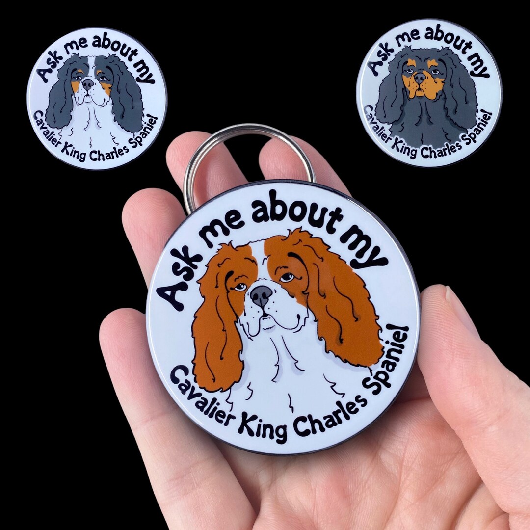 Cavalier King Charles Spaniel Dog Bottle Opener Keychain, Ask Me About ...