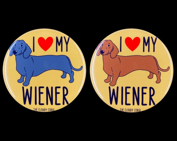 I Love My Wiener Cartoon
