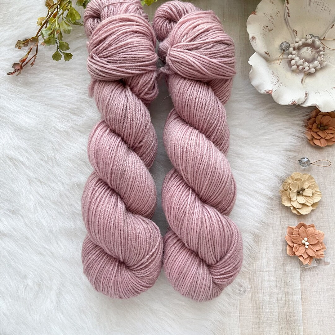 DUSTY ROSE Dyed to Order Dreamy Base Handdyed Yarn - Etsy
