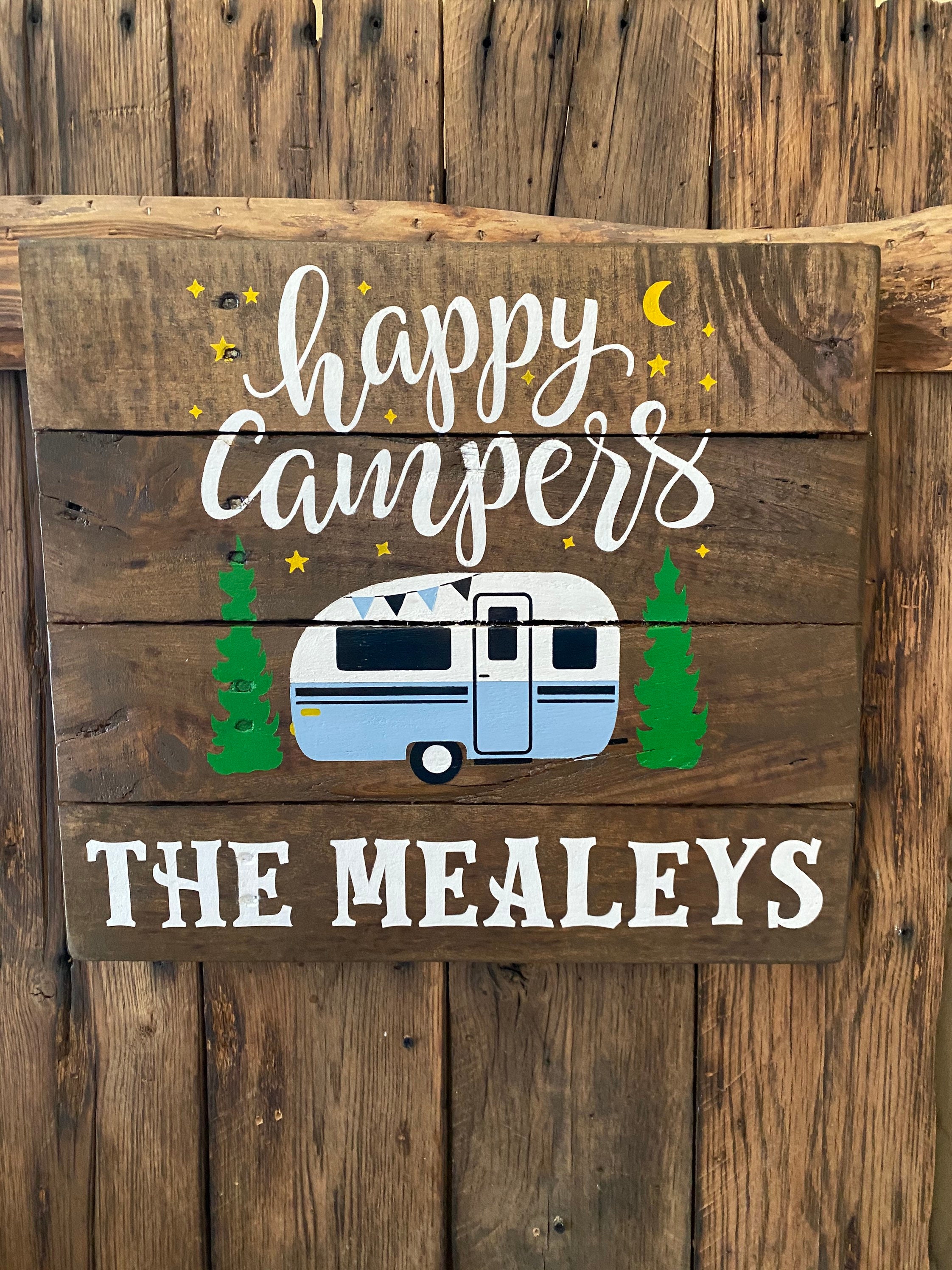 Happy Campers-personalized-custom-camping Wood Sign - Etsy