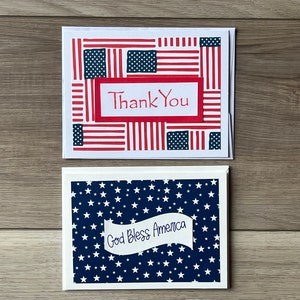Thank a Veteran Card Assortment, 10 Handmade Cards - Etsy